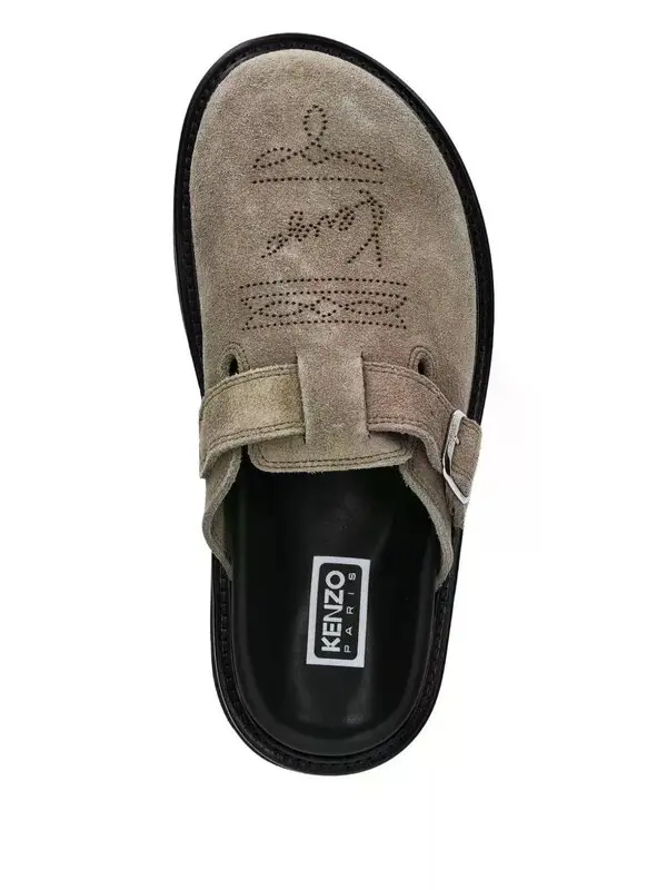 Kenzo Matto Buckled-detail Mules