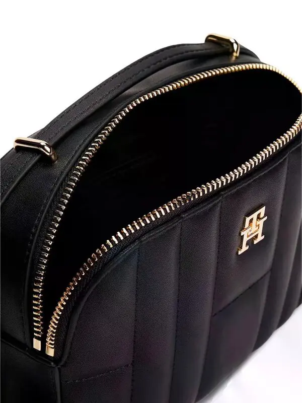 Tommy Hilfiger Quilted Logo Plaque Shoulder Bag