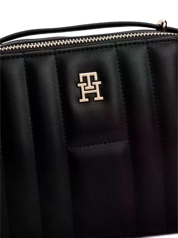 Tommy Hilfiger Quilted Logo Plaque Shoulder Bag