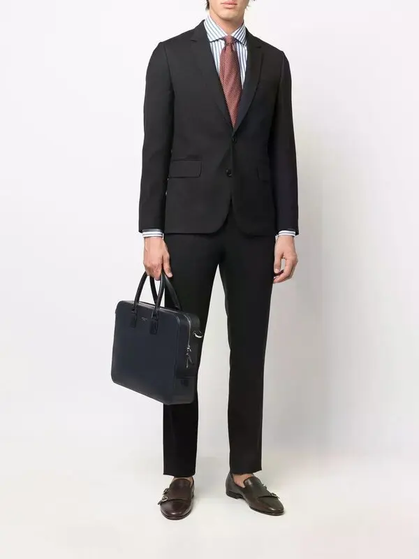 ASPINAL OF LONDON Mount Street Laptop Briefcase - Blue