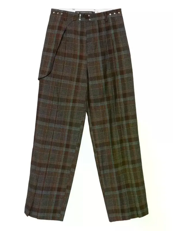 Andersson Bell Tartan Plaid Wrap Trousers