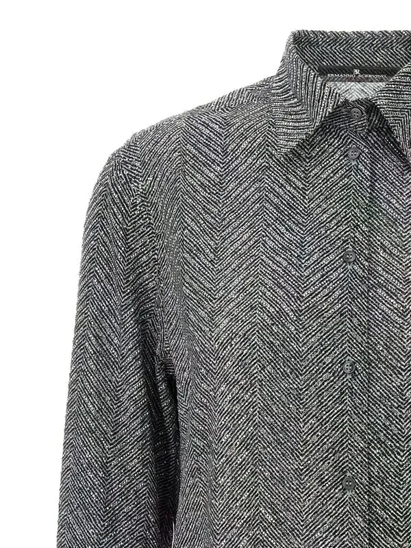 Ermanno Scervino Embellished Herringbone Shirt