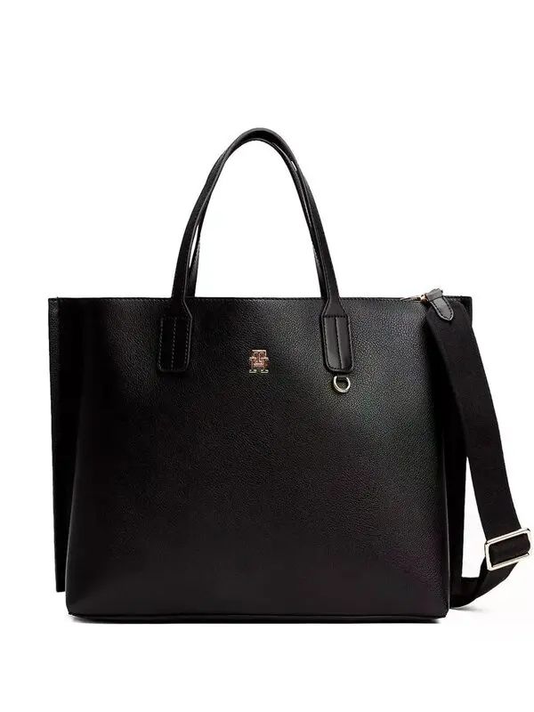Tommy Hilfiger Logo-plaque Tote Bag - Black
