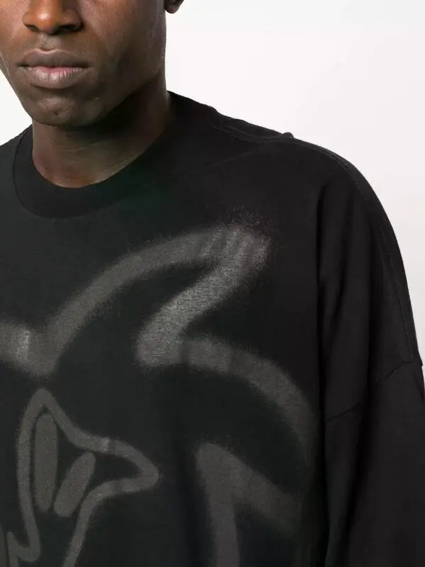 Palm Angels Graffiti-print Organic Cotton T-shirt