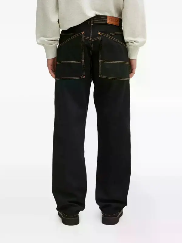 Kenzo Cargo Jeans With Contrast Stitching