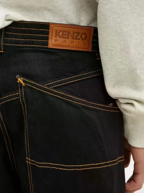Kenzo Cargo Jeans With Contrast Stitching