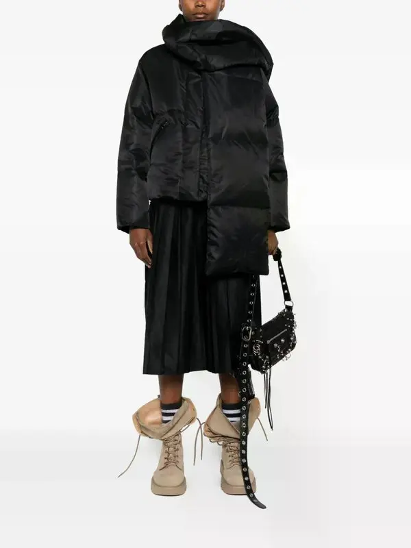 MAISON MARGIELA Quilted Puffer Jacket With Oversized Collar