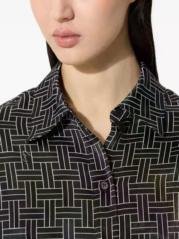 Kenzo Geometric Print Shirt