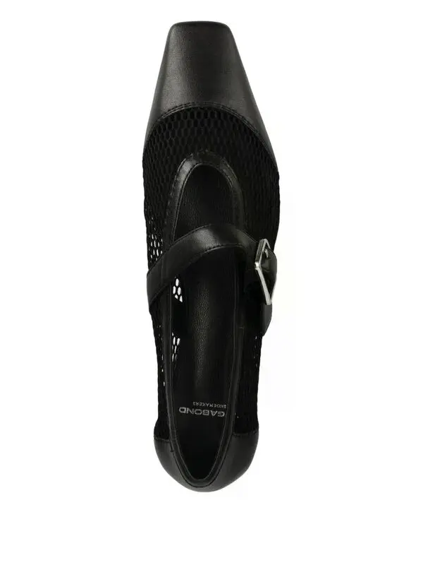 VAGABOND SHOEMAKERS Wioletta Buckle-fastening Mesh Ballet Flats - Black