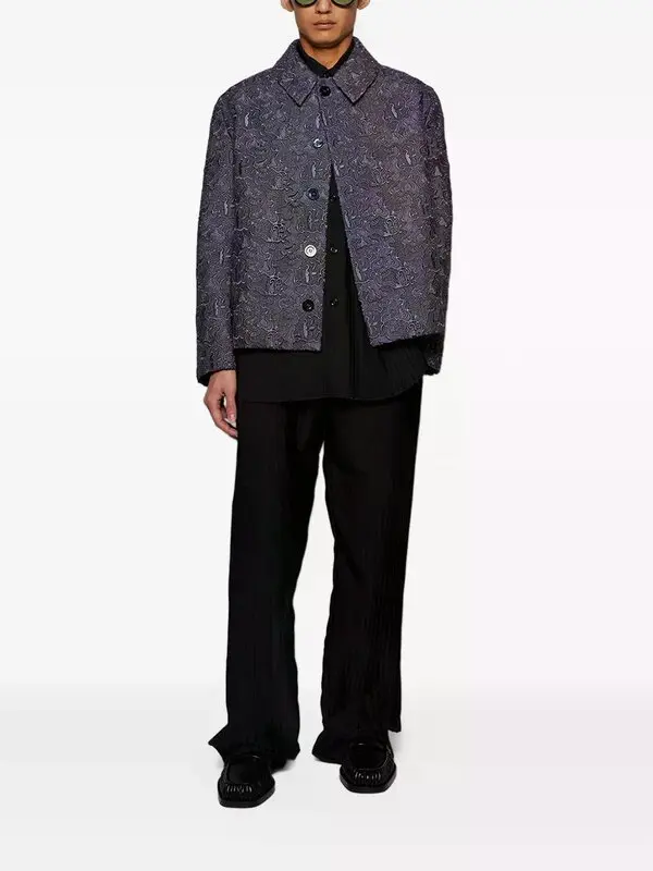 CASELLA MEYER Pleated Long-sleeve Shirt