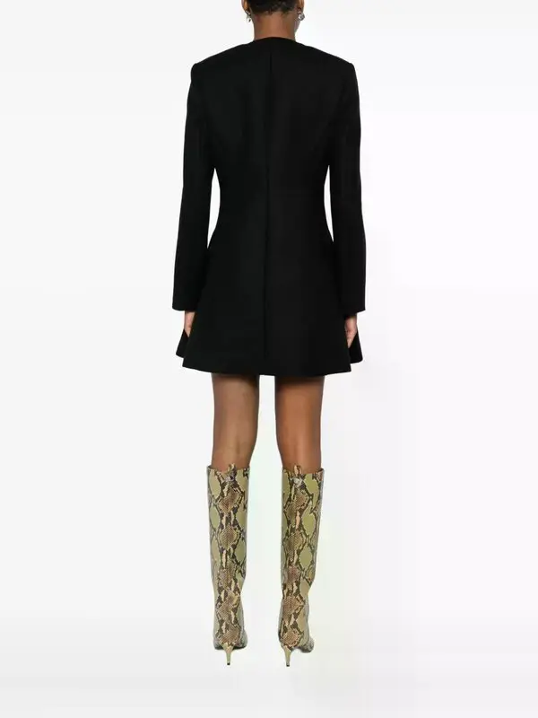 Versace Zip-front Flared Coat