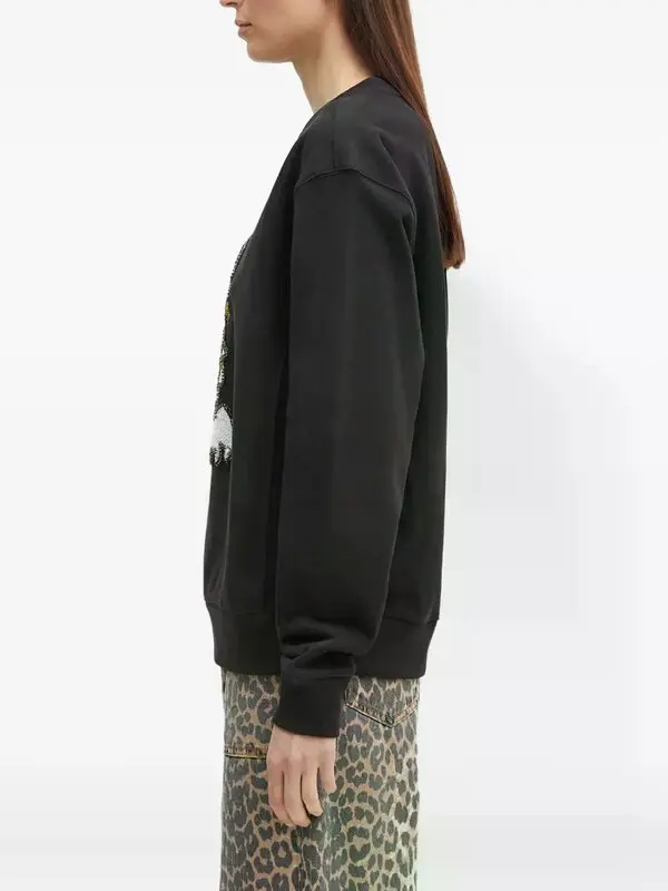 Kenzo Sequin Embellished Tiger Motif Crewneck Sweatshirt
