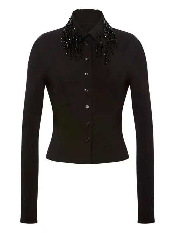 Alberta Ferretti Embellished Collar Shirt