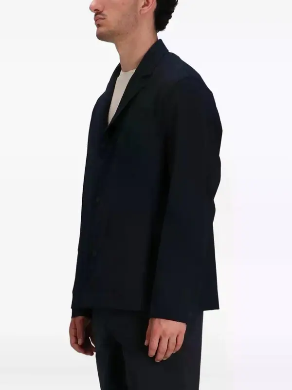 BOSS Notched Lapel Button-up Jacket