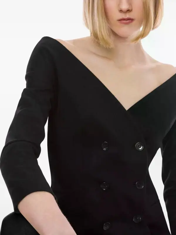 Alberta Ferretti Virgin-wool Blend Double-breasted Top