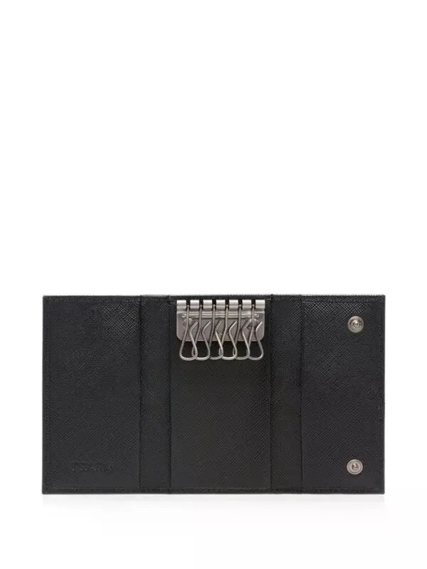 Prada Leather Keychain Wallet