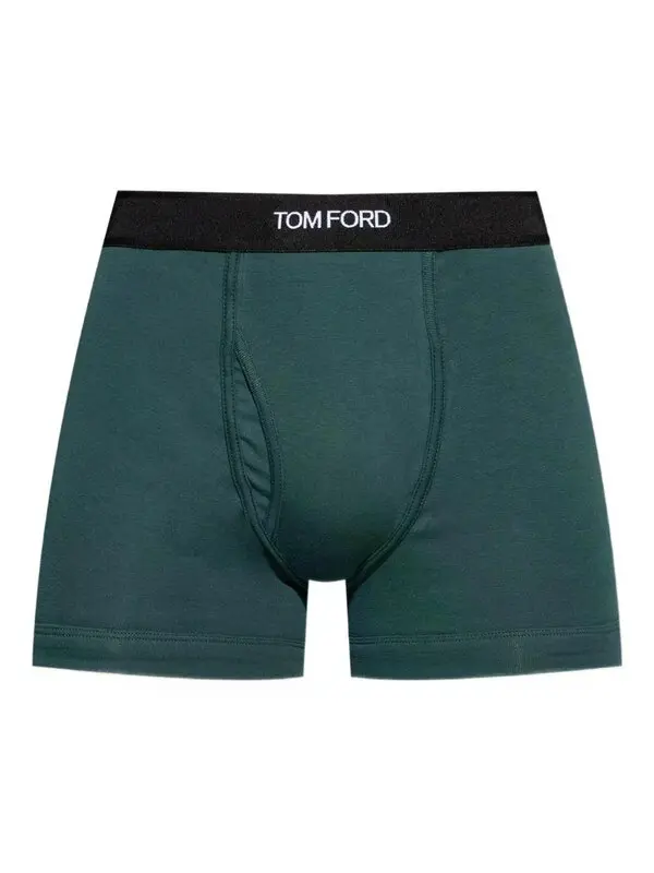 TOM FORD Branded-waistband Boxers - Green