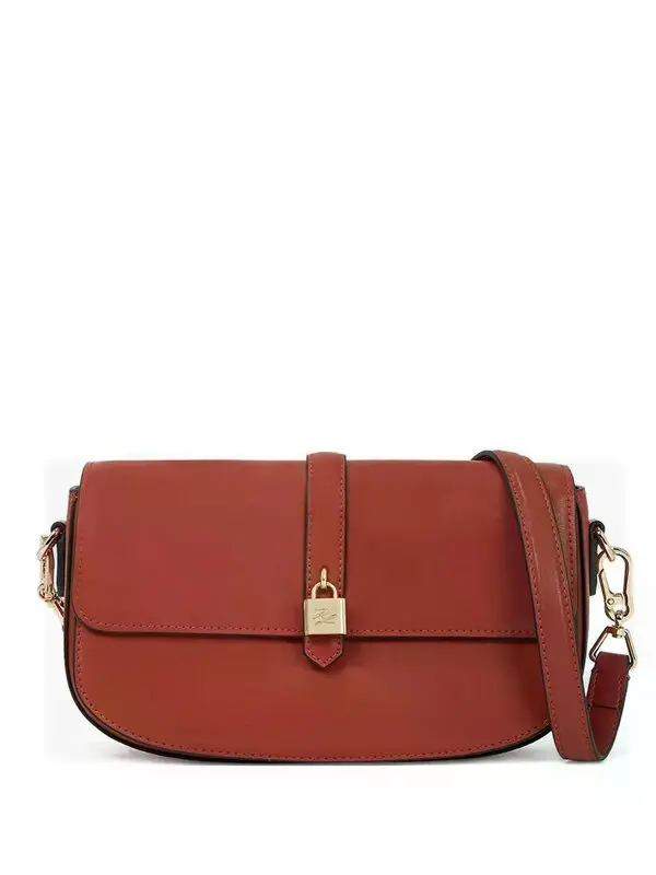 Karl Lagerfeld K/autograph Padlock Leather Shoulder Bag - Red