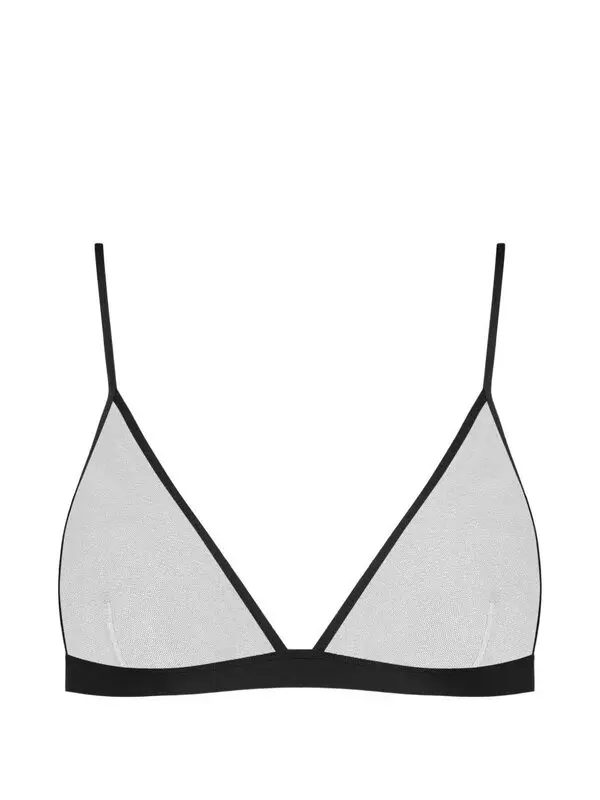 MAISON CLOSE Pure Tentation Triangle Mesh Bra - Black