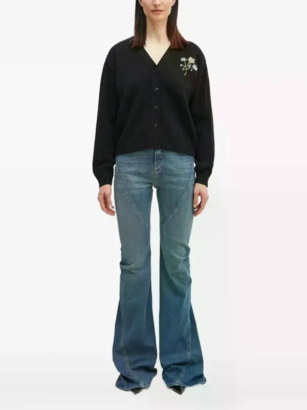 Kenzo Embroidered V-neck Cardigan
