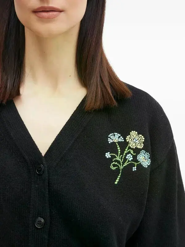 Kenzo Embroidered V-neck Cardigan