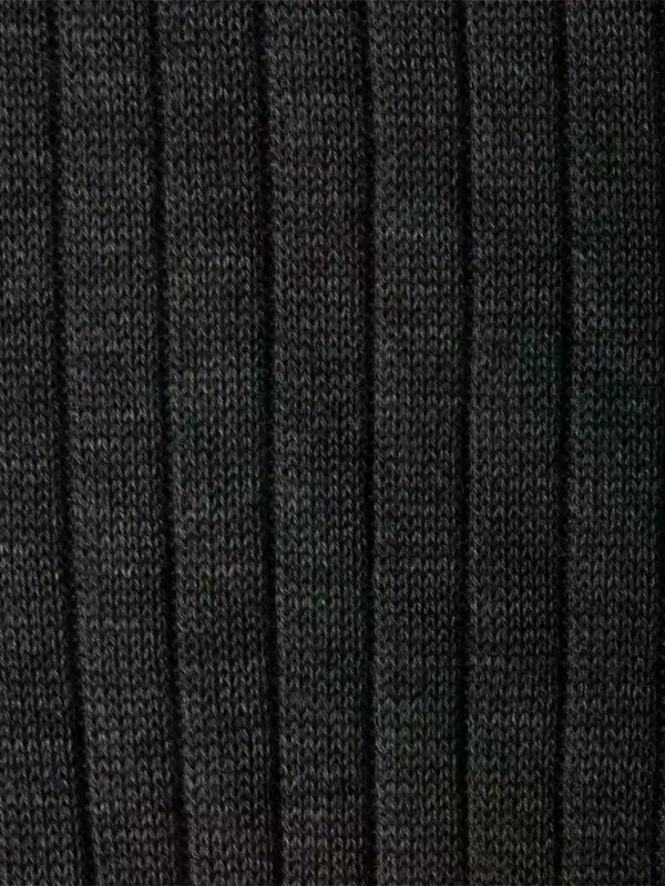 Prada Ribbed Knee-high Socks - Grey
