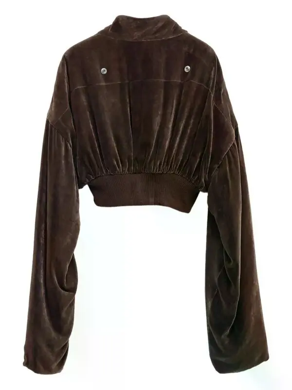 Rick Owens Velvet Cropped Jacket