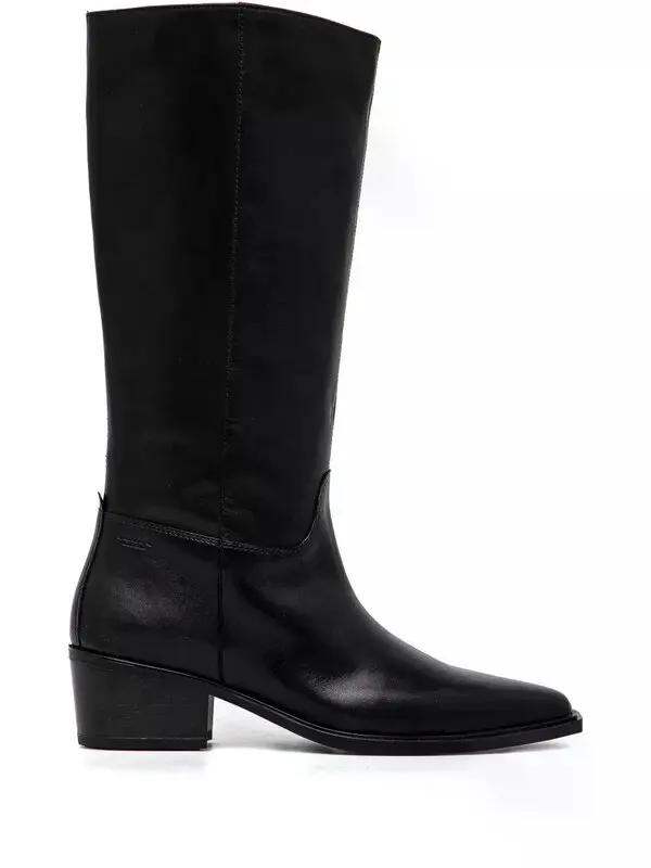 VAGABOND SHOEMAKERS Kelsey Mid-calf Pointed Toe Block Heel Boots - Black