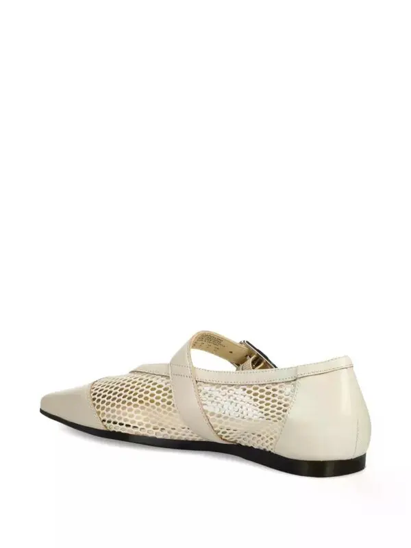 VAGABOND SHOEMAKERS Delia Buckle-fastening Mesh Ballet Flats - Neutrals