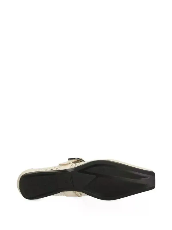 VAGABOND SHOEMAKERS Delia Buckle-fastening Mesh Ballet Flats - Neutrals