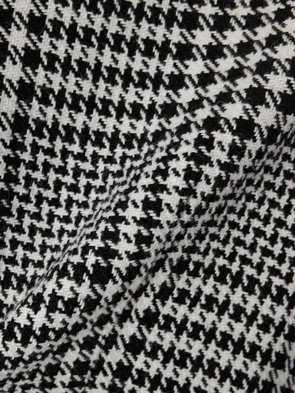 SELF-PORTRAIT Crystal-embellished Houndstooth Blazer