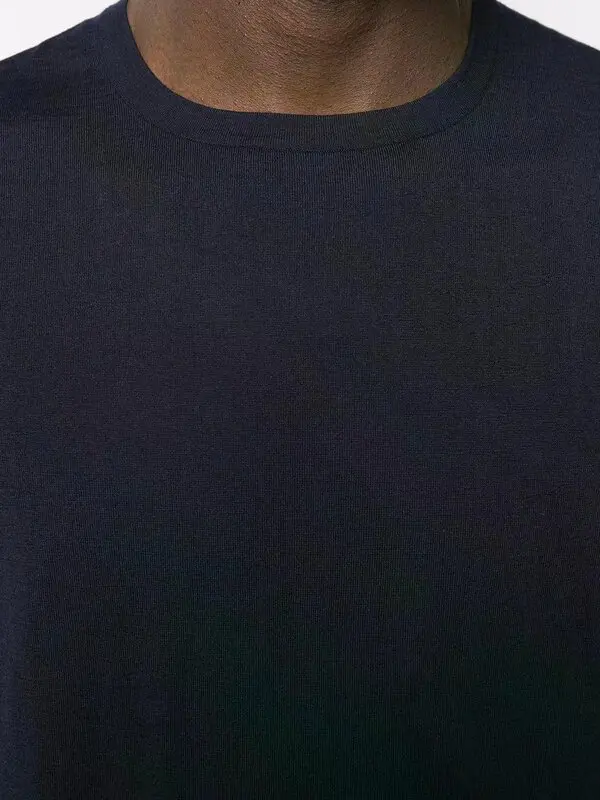 Loro Piana Virgin Wool Crew Neck Sweater - Blue