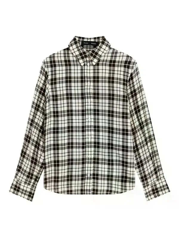 Proenza Schouler Checked Shirt - Black