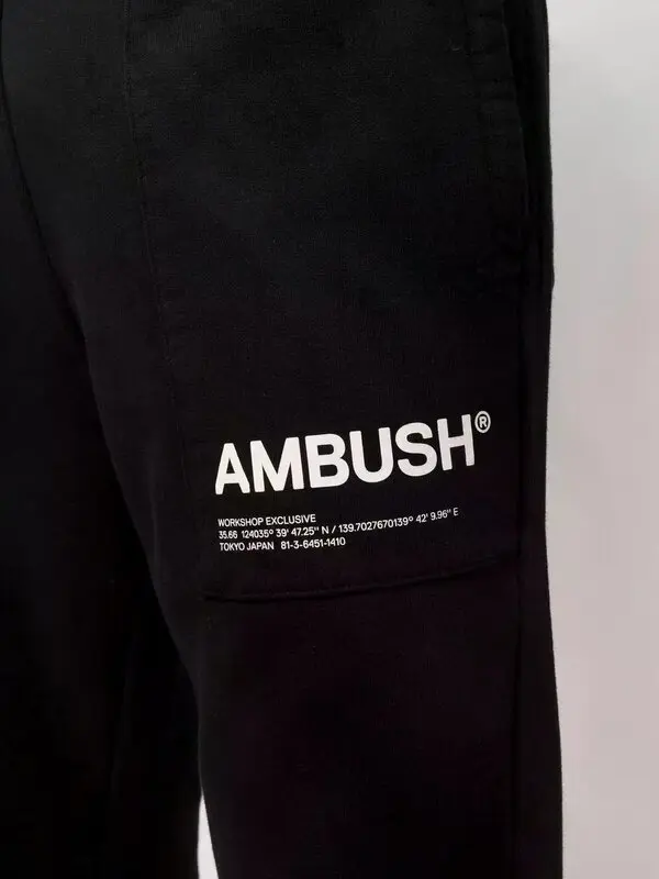 AMBUSH Logo-print Track Pants - Black