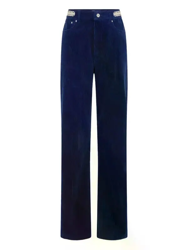 Rabanne Embellished Velvet Trousers