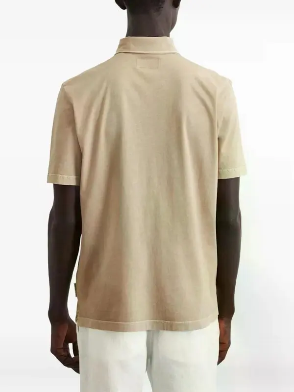 Marc O'polo Button-up Polo Shirt - Neutrals