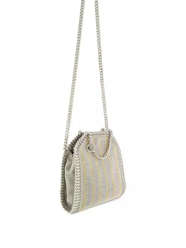 Stella McCartney Falabella Striped Metallic Bag