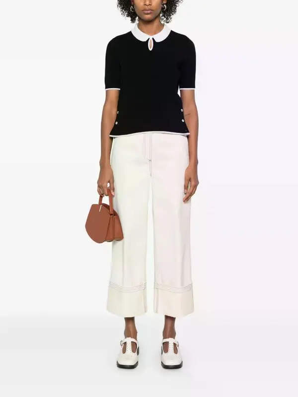 Thom Browne Jersey Stitch Cashmere Polo