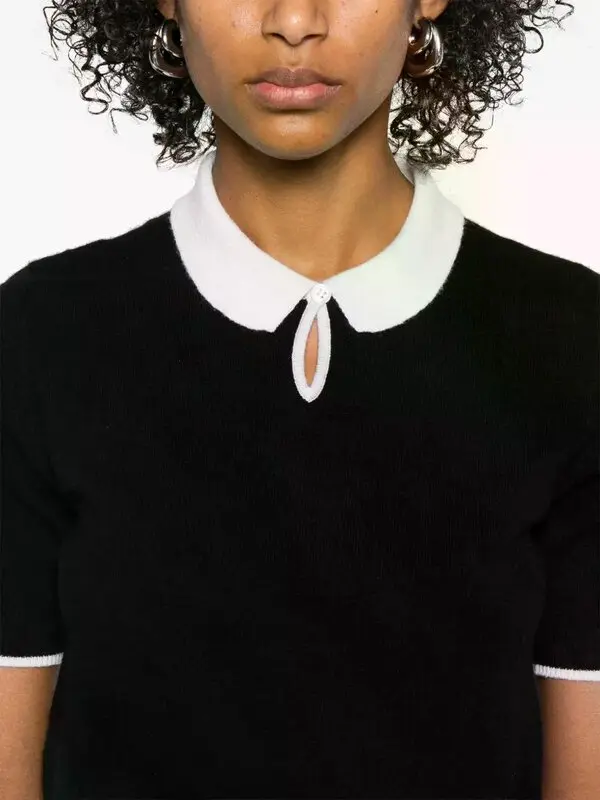 Thom Browne Jersey Stitch Cashmere Polo