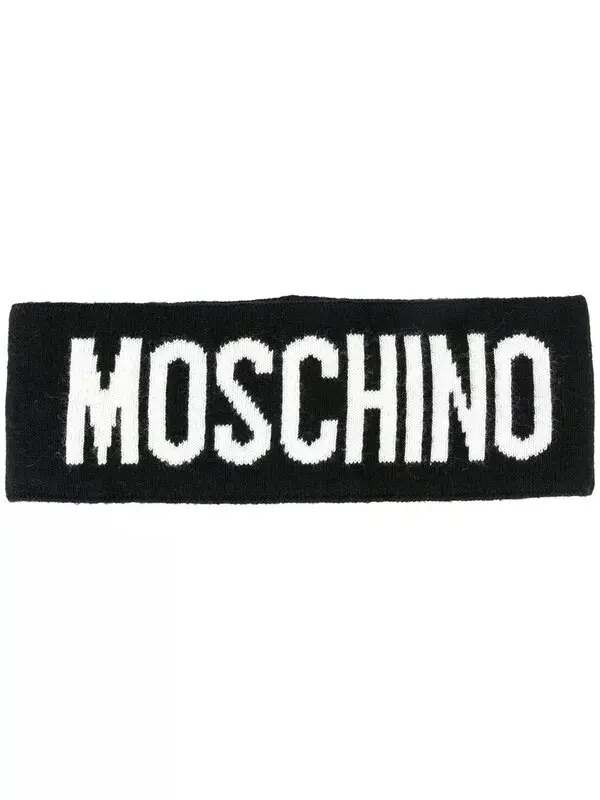 Moschino Wool Headband - Black