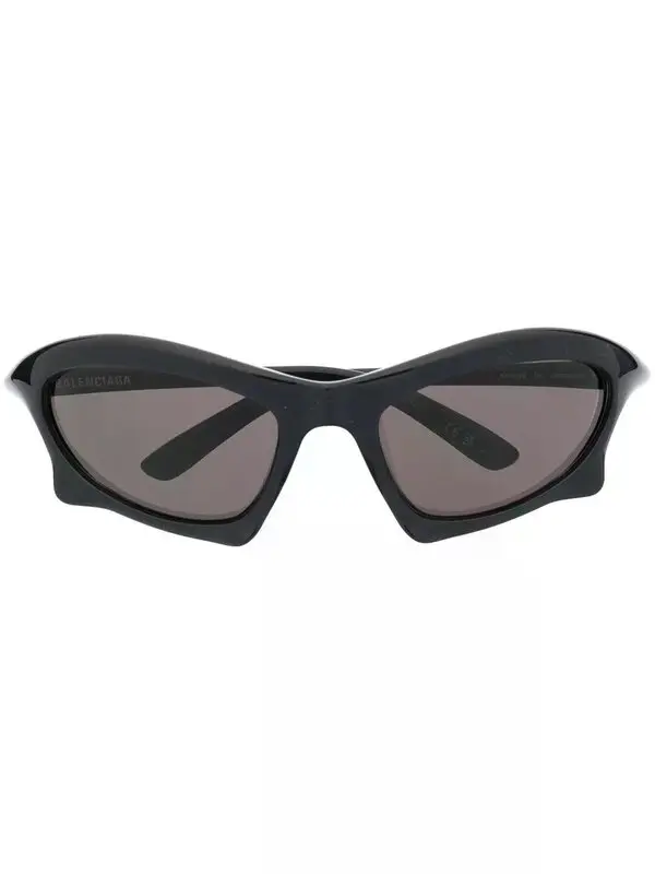 Balenciaga Rectangle Sunglasses - Black