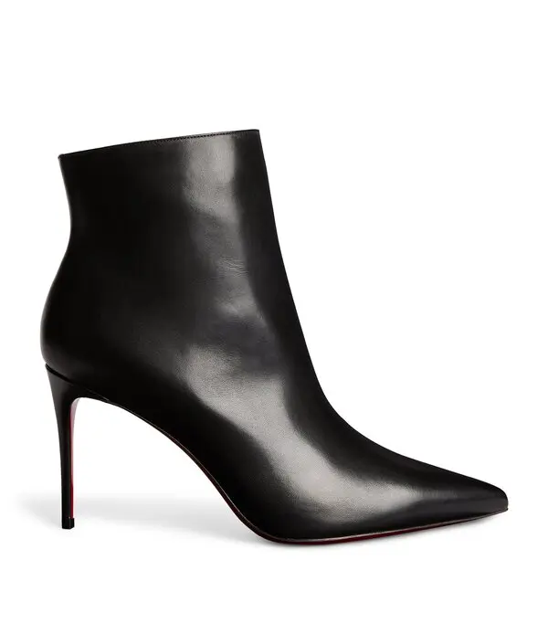 CHRISTIAN LOUBOUTIN So Kate 85 Leather Ankle Boots - Black