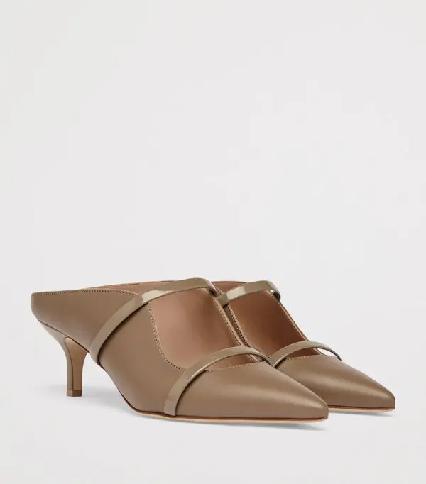 MALONE SOULIERS Leather Maureen Mules 45 - Neutral