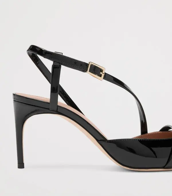 MALONE SOULIERS Patent Leather Valeria Slingback Pumps - Black