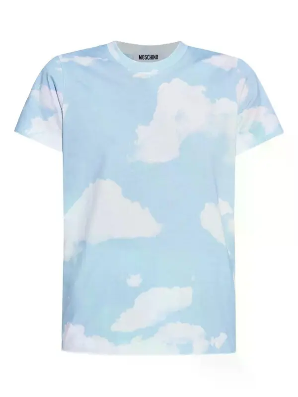 Moschino Cloud-print T-shirt - Blue