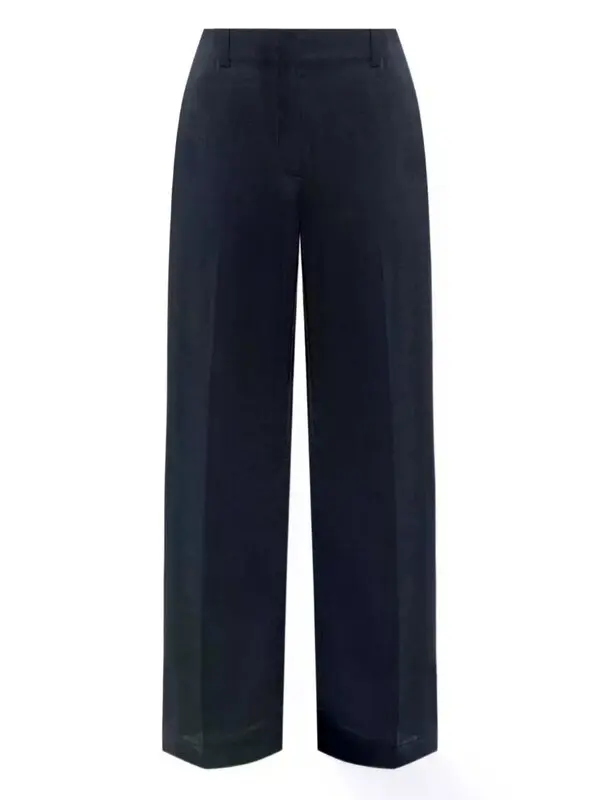 Theory Satin Tailored Trousers - Blue