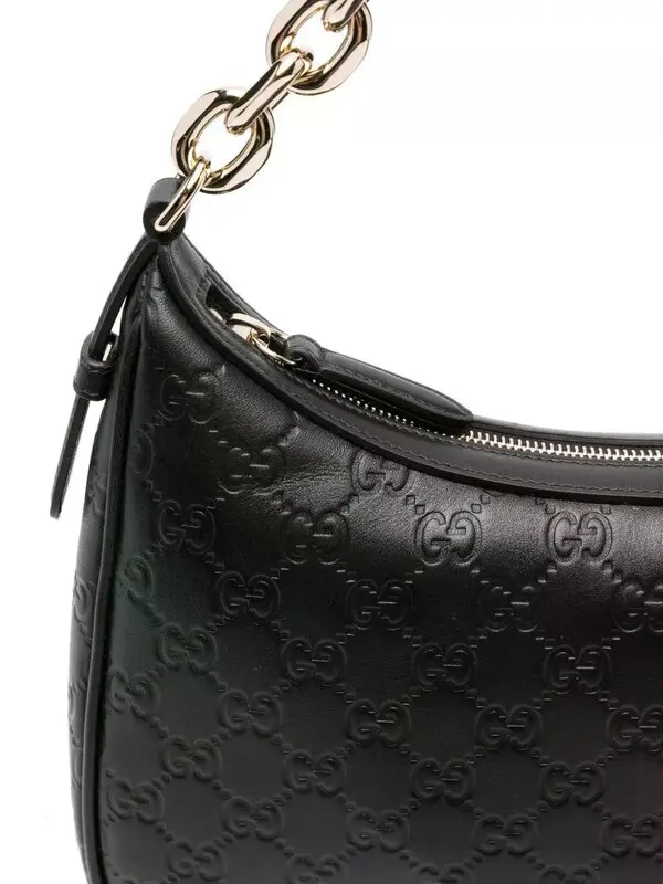 Gucci Gg-patterned Calf Leather Bag With Chain Strap