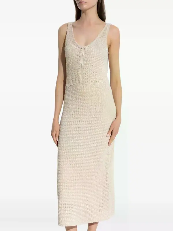 Theory Crochet Knit Midi Dress
