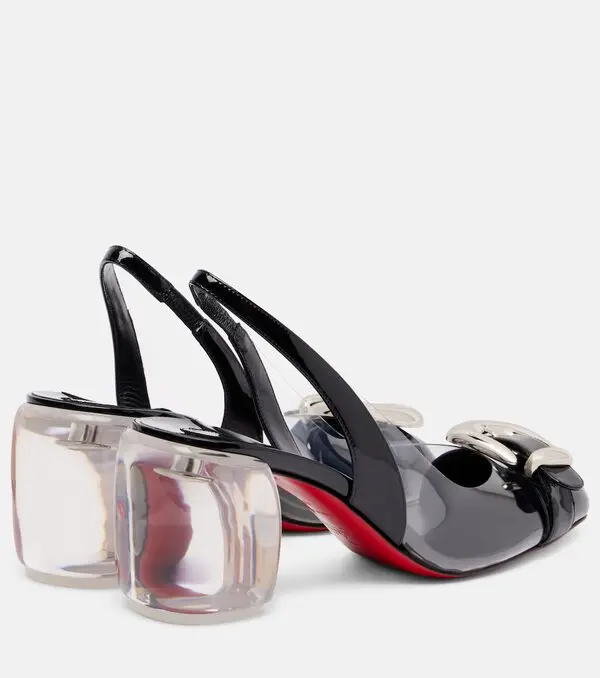 CHRISTIAN LOUBOUTIN Minny Bubble Sling 70 Slingback Pumps - Black