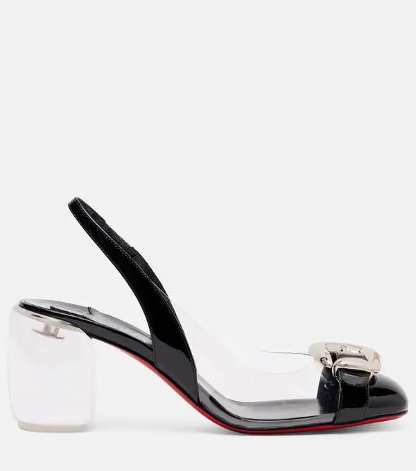 CHRISTIAN LOUBOUTIN Minny Bubble Sling 70 Slingback Pumps - Black